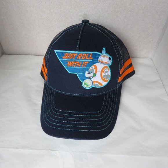 Disney | Accessories | Disney Just Roll With It Bb8 Star Wars Ball Cap ...